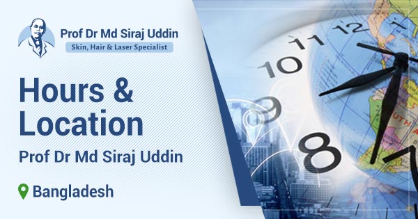 Hours and Location for Prof Dr Md Siraj Uddin